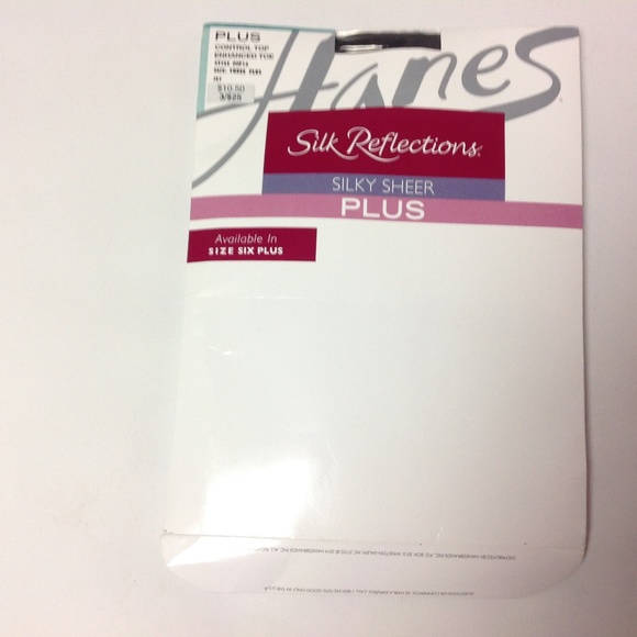 Hanes | Accessories | New Hanes Silky Sheer Tights Plus Control Top ...